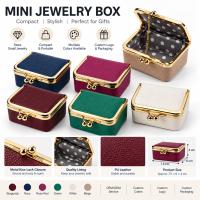 China Custom Mini PU Leather Jewelry Box for Promotional Gifts for sale