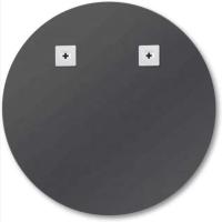 China Magnifying Round Mirror for Bathroom Wall 24'' Frameless Oval Beveled Polished Unique for sale