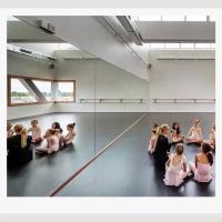 China Large Size Gym Dance Yoga Mirror for High Definition Decorative Pilates Hair Studio for sale