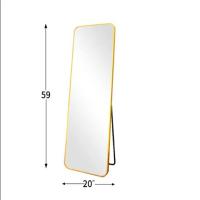 China Clear Modern Full-Length Aluminium Alloy Mirror with Stand Custom Graphic Design Solution for sale