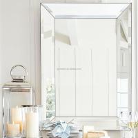 China Modern Design Style Frameless Silver Decorative Float Glass Wall Mirror for Bedroom Dressing Bathroom for sale
