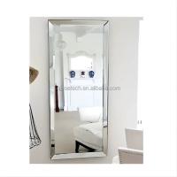 China Silver Lenses Modern Frameless Wall Mounted Makeup Mirror for Beveled Bath Dressing for sale