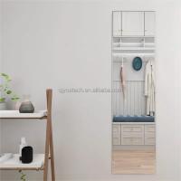 China Silver Lenses Modern Frameless Wall Mounted Makeup Mirror for Beveled Bath Dressing for sale