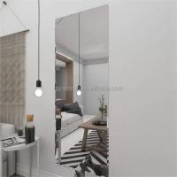 China Silver Lenses Modern Frameless Wall Mounted Makeup Mirror for Beveled Bath Dressing for sale