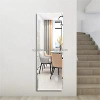China Silver Lenses Modern Frameless Wall Mounted Makeup Mirror for Beveled Bath Dressing for sale