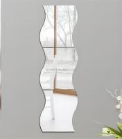 China Edge pencil edge Silver Glass Mirror Graphic Design Solution for Magnifying Bathroom for sale
