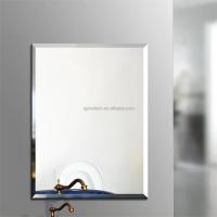 China Beveled Edge Double-Coated Silver Glass Mirror for Modern Bathroom Decorative Purpose for sale