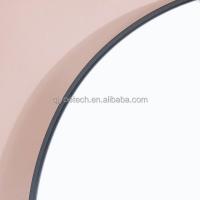China Stylish Design Black Metal Frame Oval Mirror for Bathroom Living Room Decoration for sale