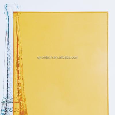 China Solid Structure Orange PVB Laminated Safety Glass for Kitchen Staircase Decoration for sale