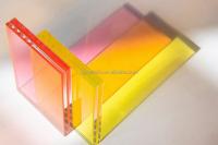 China Balustrades Handrails Red EVA Laminated Safety Glass with CCC/ISO9001/CE Certificate for sale