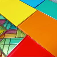 China Balustrades Handrails Red EVA Laminated Safety Glass with CCC/ISO9001/CE Certificate for sale