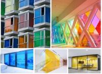 China Balustrades Handrails Red EVA Laminated Safety Glass with CCC/ISO9001/CE Certificate for sale