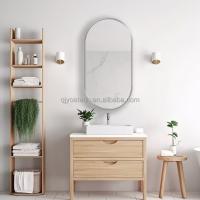 China Double-Coated Clear Silver Glass Mirror for Bathroom Living Room Elegant Vertical Oval for sale