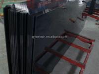 China Solid Structure Decoration Flat Black EVA Laminated Safety Glass for Kitchen and Staircase for sale