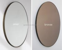 China Tinted Bronze Double-Coated Silver Glass Mirror Sheet for Bathroom and Living Room Partition for sale