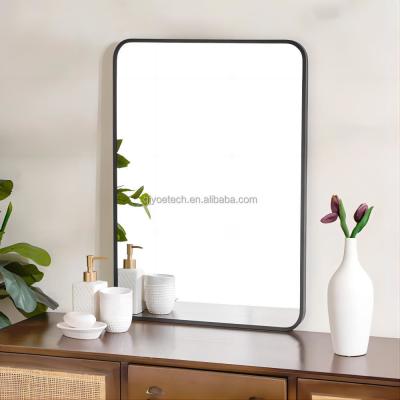 China Custom Logo Rectangle Shape Double-Coated Clear Silver Glass Mirror for Bathroom Usage for sale