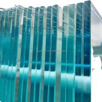 China Rough Edge SGP Laminated Safety Glass for Decorative Kitchen Staircase Flat Structure for sale
