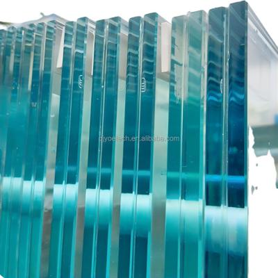 China Rough Edge SGP Laminated Safety Glass for Decorative Kitchen Staircase Flat Structure for sale
