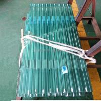 China Rough Edge Cut-to-Size Laminated Safety Glass for School Staircase Bathroom Decorative for sale