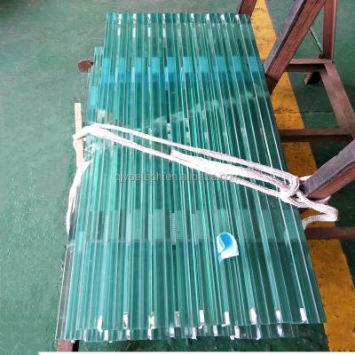 China Rough Edge Cut-to-Size Laminated Safety Glass for School Staircase Bathroom Decorative for sale