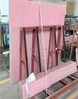 China Kitchen Staircase Decorative Glass with Solid Structure and Pink PVB Laminated Safety for sale