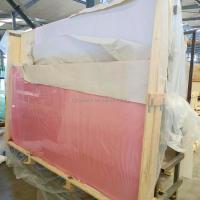 China Kitchen Staircase Decorative Glass with Solid Structure and Pink PVB Laminated Safety for sale
