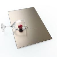 China Bronze Acid Etched Double-Coated Silver Glass Mirror Sheet Ideal for Bathroom Partition Design for sale