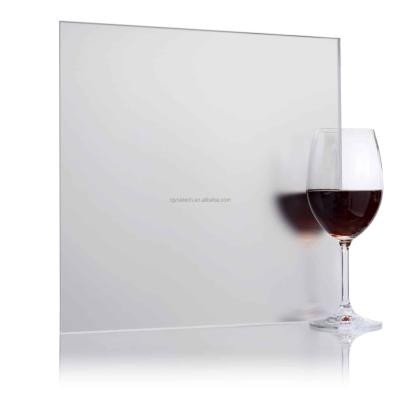 China Clear Acid Etched Double-Coated Silver Glass Mirror Sheet for Magnifying Wall Partition Decor for sale