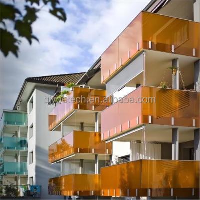 China Colored PVB Film Laminated Safety Glass for Solid Structure Building Construction SAMPLE for sale