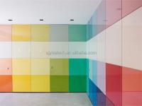China Colored PVB Film Laminated Safety Glass for Solid Structure Building Construction SAMPLE for sale