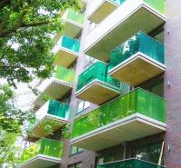 China Colored PVB Film Laminated Safety Glass for Solid Structure Building Construction SAMPLE for sale