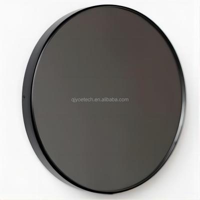 China Polished Edge Round Framed Tinted Silver Glass Mirror for Bathroom Dressing and Decor for sale