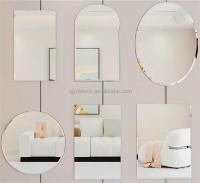 China Modern Wall Mount Mirror with Double-Coated Silver Glass and Magnifying Beveled Edge for sale