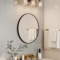 China Modern Design Style Metal Aluminum Alloy Framed Clear Home Decorative Bathroom Mirror for sale