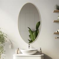 China Modern Design Style Metal Aluminum Alloy Framed Clear Home Decorative Bathroom Mirror for sale