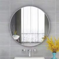 China CE RoHS Certified Modern Minimalist Black Framed Wall Mounted Illuminated Makeup Mirror for sale