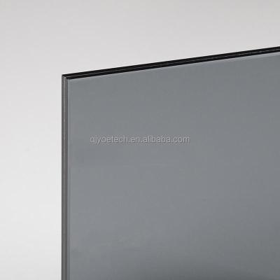 China Flat Colored Dark Gray PVB Interlayer Safety Laminated Glass for Staircase Decoration for sale