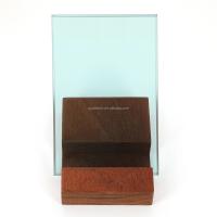 China Bluegreen PVB Interlayer Colored Laminated Safety Glass for Industrial Edge and Decor for sale