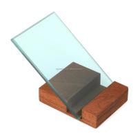 China Bluegreen PVB Interlayer Colored Laminated Safety Glass for Industrial Edge and Decor for sale