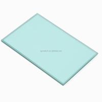 China Bluegreen PVB Interlayer Colored Laminated Safety Glass for Industrial Edge and Decor for sale