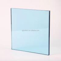 China Ford Blue PVB Colored Laminated Safety Glass for Solid Structure in Kitchen Staircase for sale