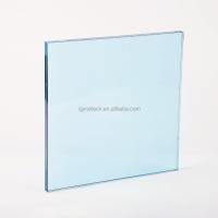 China Ford Blue PVB Colored Laminated Safety Glass for Solid Structure in Kitchen Staircase for sale