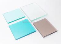 China Cutting and Edging Ocean Blue Tempered Glass for Building Construction Kitchen Staircase for sale