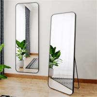 China Square Frame Gold Full Length Floor Mirror for Decorative in Living Room and Bedroom for sale