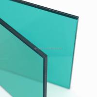 China Fine Polished Edge French Green Hollow Laminated Safety Glass for Staircase Solutions for sale