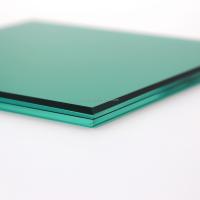 China Fine Polished Edge French Green Hollow Laminated Safety Glass for Staircase Solutions for sale