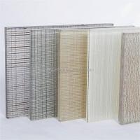 China Certificate CCC/ISO9001/CE Artistic Fabric Mesh Laminated Glass for Building Safety for sale