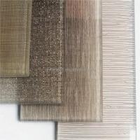 China Glass Type Custom Designed Fabric Mesh Laminated Safety Glass for Industrial Usage for sale