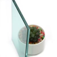China 8.38mm 10.38mm French Green PVB Laminated Safety Glass for Kitchen Staircase Railing for sale