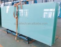 China Green PVB 6.38mm 8.38mm 10.38mm Laminated Safety Glass for Kitchen Staircase Railing for sale